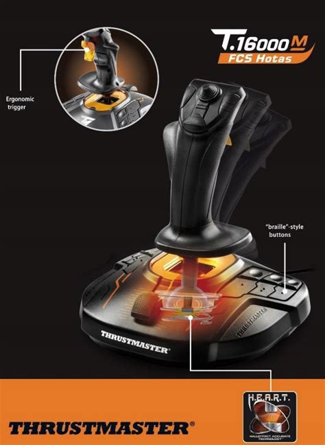 Joystick Thrustmaster T16000 Fcs Hotas Pc 6834372439 Oficjalne
