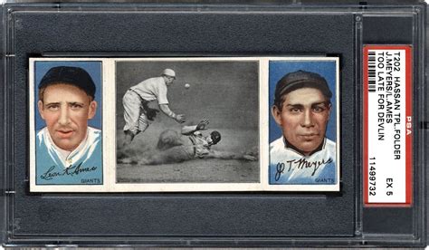 1912 Hassan Triple Folder T202 Lamesjmeyers Too Late For Devlin