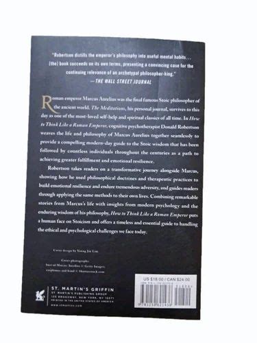 Donald Robertson English How To Think Like A Roman Emperor Novel Book