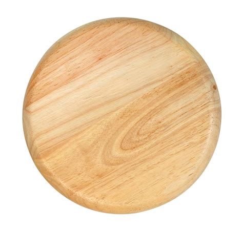 Premium Photo Wooden Plate Isolated On White Background Include
