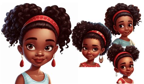 Cute Gril Of Happy Face Graphic By Jo Arts · Creative Fabrica