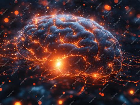 Glowing Neural Network A Futuristic Depiction Of Brain Connectivity And Artificial Intelligence
