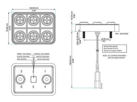 6 Key CAN Bus Keypad