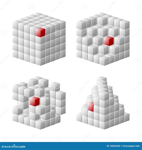 Cube Designs Stock Vector Illustration Of Organization 10093528