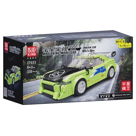 Mould King 27033 Speed Champions Mitsubishi Eclipse Gs Green Model Car