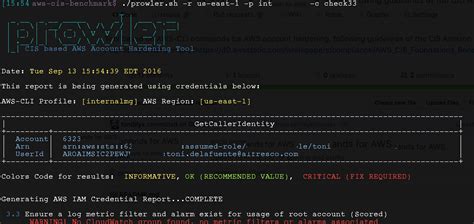 Prowler Tool For Aws Security Assessment Auditing And Hardening