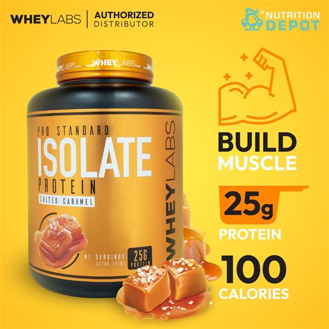 Whey Labs 100 Isolate Whey Protein 5 Lbs Salted Caramel เวย์โปรตีนไ