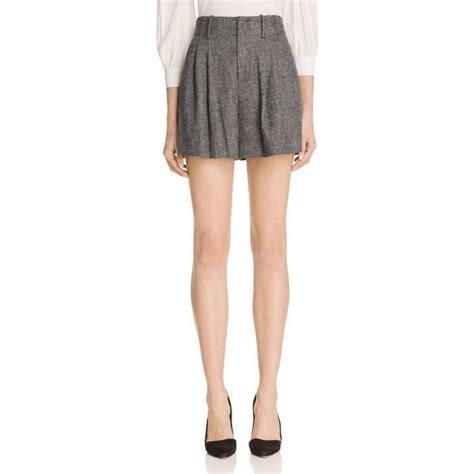 Stylish Alice Olivia High Waist Pleat Shorts