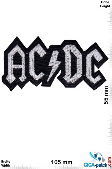 Ac Dc Patch Aufnäher Aufnäher Shop Patch Shop Größter