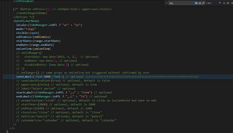 Date Range Modal Save Label Color Is The Same Color As The Modal Header