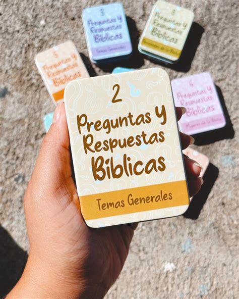 Juego Preguntas y Respuestas Bíblicas 2 Temas Generales Escrito Está