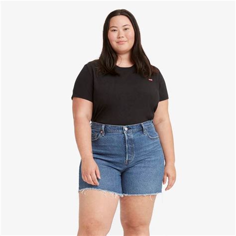 Camiseta Levis The Perfect Plus Size Manga Curta Preta Levis® Brasil