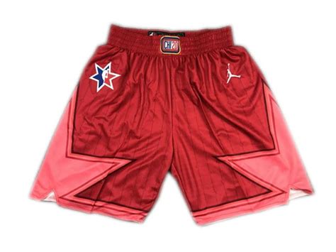 All Star Game 2020 Basketball Shorts Red Basketball Shorts Store