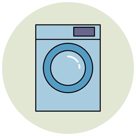 Icône De Machine à Laver En Illustration Vectorielle Vecteur Premium