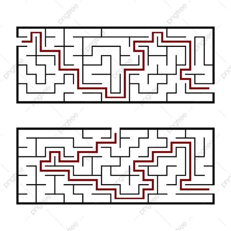 입구와 출구가 있는 검은색 직사각형 미로 배경 과 학교 Png 일러스트 및 벡터 에 대한 무료 다운로드 Pngtree
