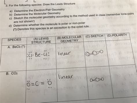 solved 3 for the following species draw the lewis