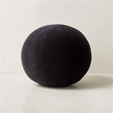 Terre Black Velvet Sphere Modern Throw Pillow سي بي ٢ السعودية