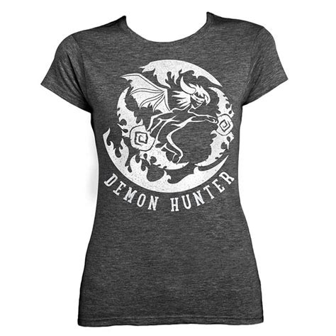 Demon Hunter Class Symbol Ladies T Shirt Realm One