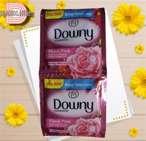 Downy Pelembut Pewangi Pakaian Sachet Floral Pink Ml Renceng Isi Sachet