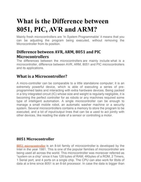 What Is The Difference Between 8051 Docx