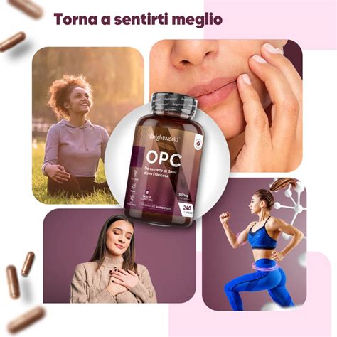 Capsule Di OPC Da Estratto Di Uva Francese Certificata WeightWorld
