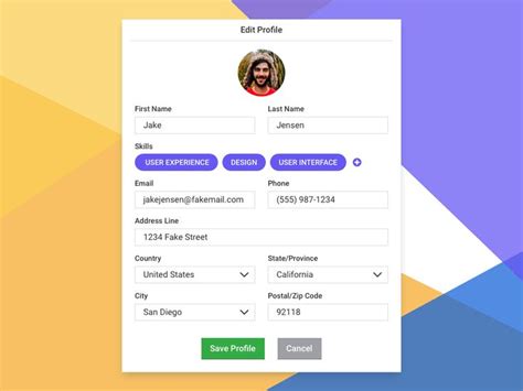 Edit Profile By A C Ivory Dribbble Landing Page Inspiration User Experience Design User