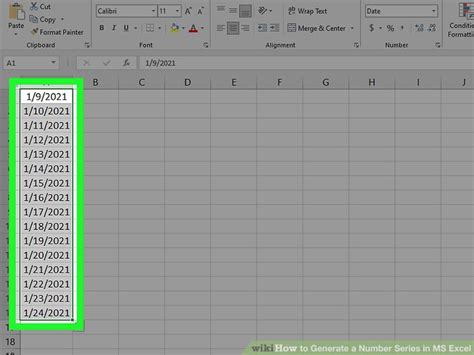 How To Generate A Number Series In Ms Excel Steps