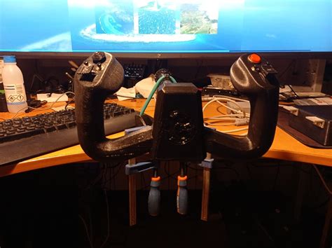 diy flight sim yoke system [cadet opensource yoke v2] home cockpit