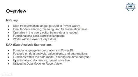 Mquery Vs Dax Youtube