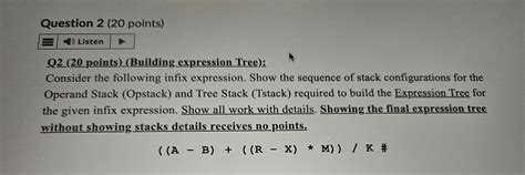 Solved Question Points Listenq Chegg
