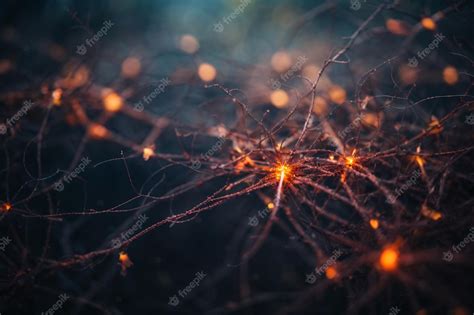 Premium Ai Image Human Brain Neuron 3d Art Illustration