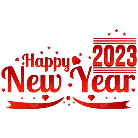 Happy New Year 2023 Typography Happy New Year 2023 2023 Typography