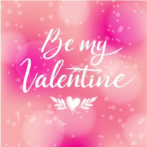 Happy Valentines Day Hand Drawing Lettering Design Vector Illustration