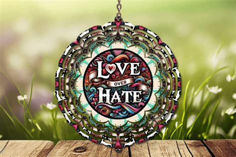 Love Over Hate Graphic By Tcsp Designs · Creative Fabrica