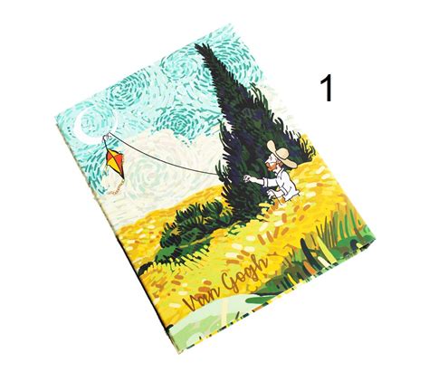 دفتر کلاسوری A5 طرح ونگوگ 100 برگ