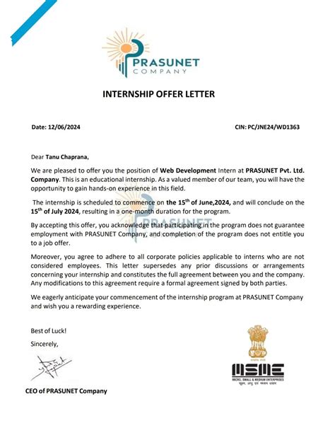 Tanu Chaprana On Linkedin Internship Webdevelopment Careergrowth Grateful Learningjourney