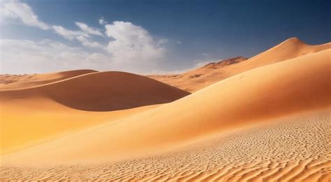 Dunas De Arena En El Desierto Desierto Con Arena Del Desierto Escena