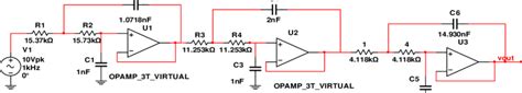 Th Order Butterworth Active Low Pass Filter Using Sallen Key Download Scientific Diagram