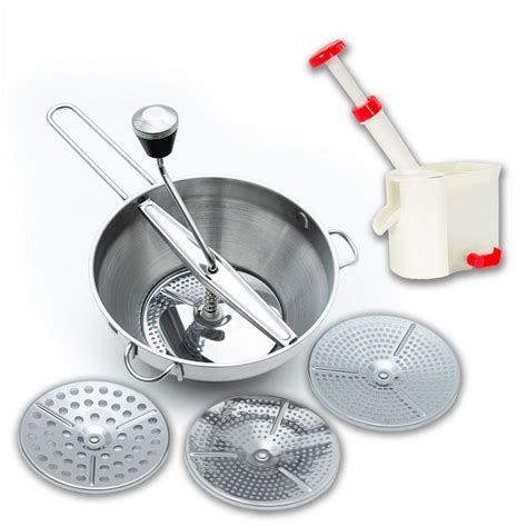 Intirilife Passiermühleneinsatz Set 5 Tlg Einmach Set Edelstahl
