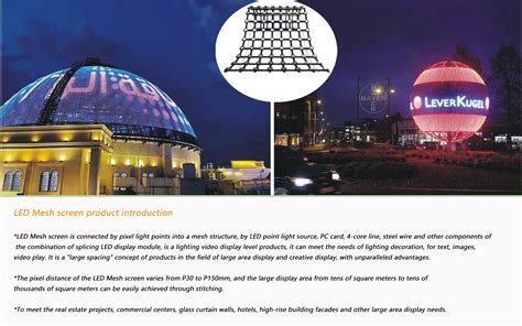 High Transparency LED Pixel Grid Screen Transparent Mesh Display P Grid LED Screen