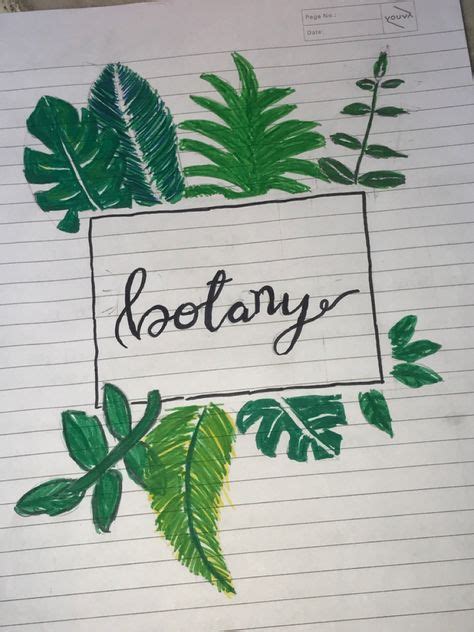Botany Assignment Front Page Design Botany Assignment Front Page Design