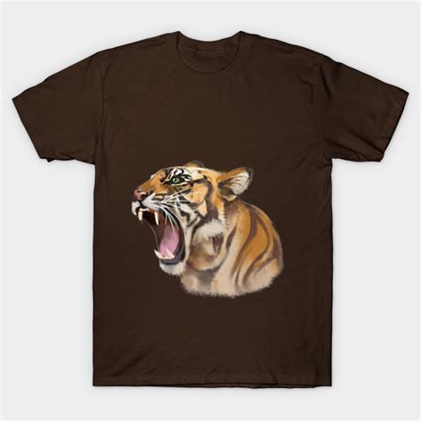 Roaring Tiger Face Roaring Tiger T Shirt Teepublic