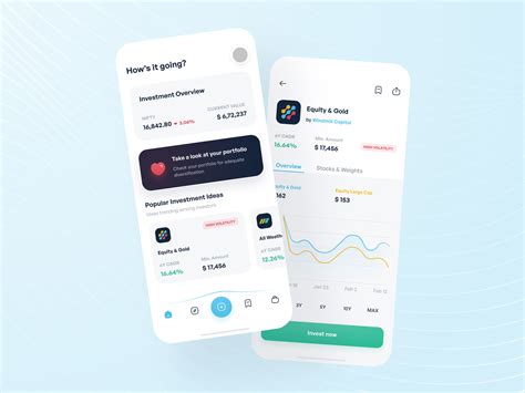 Investment Portfolio App by Mandar Chaudhari for Piqo Studio on Dribbble