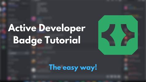 How To Get The Active Developer Badge Easy Way YouTube