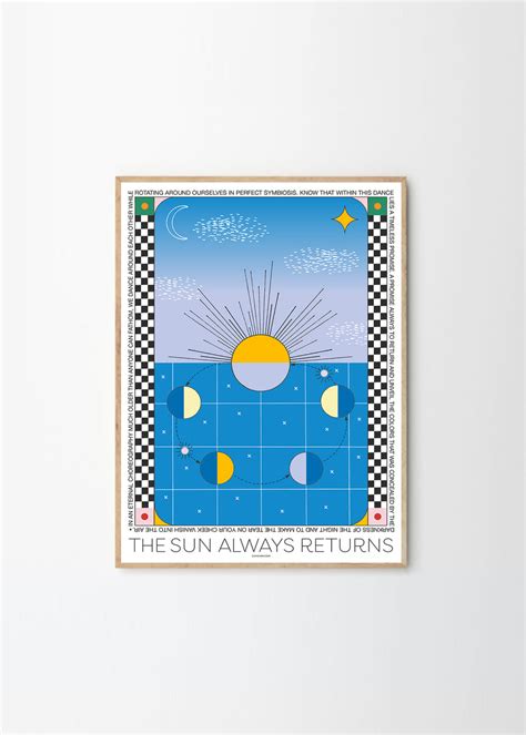 plakát the sun always returns by signe bagger moikka