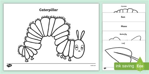 The Very Hungry Caterpillar Coloring Pages Free Printable