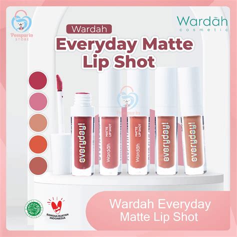 Jual WARDAH Everyday Matte Lip Shot Lipcream Creamy Matte Shopee Indonesia