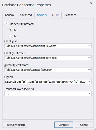 Creating Ssl Connection