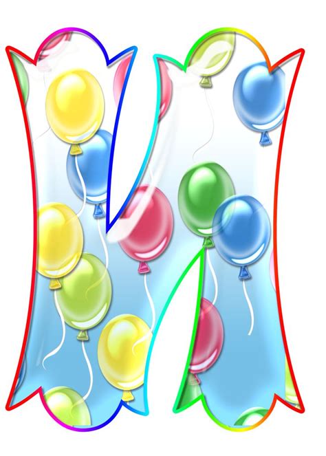 Lettering Alphabet Fonts Lettering Alphabet Balloons