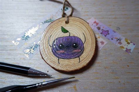 Purple Junimo All Year Wooden Decoration Etsy Uk